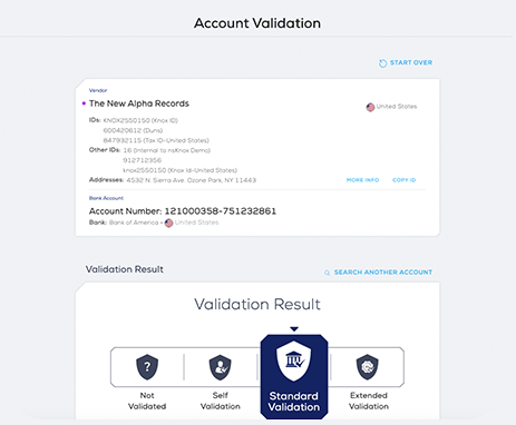 Payee Account Validation - Accounts Payable - nsKnox