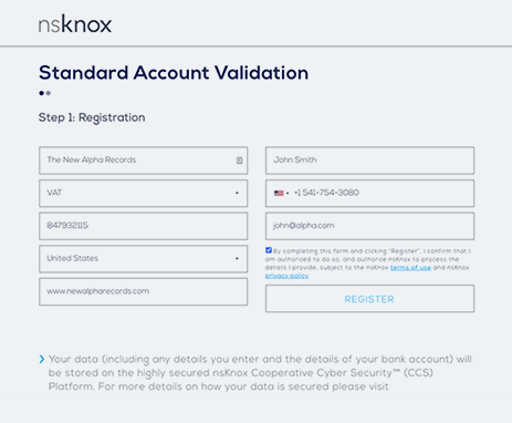 Payee Account Validation - Accounts Payable - nsKnox